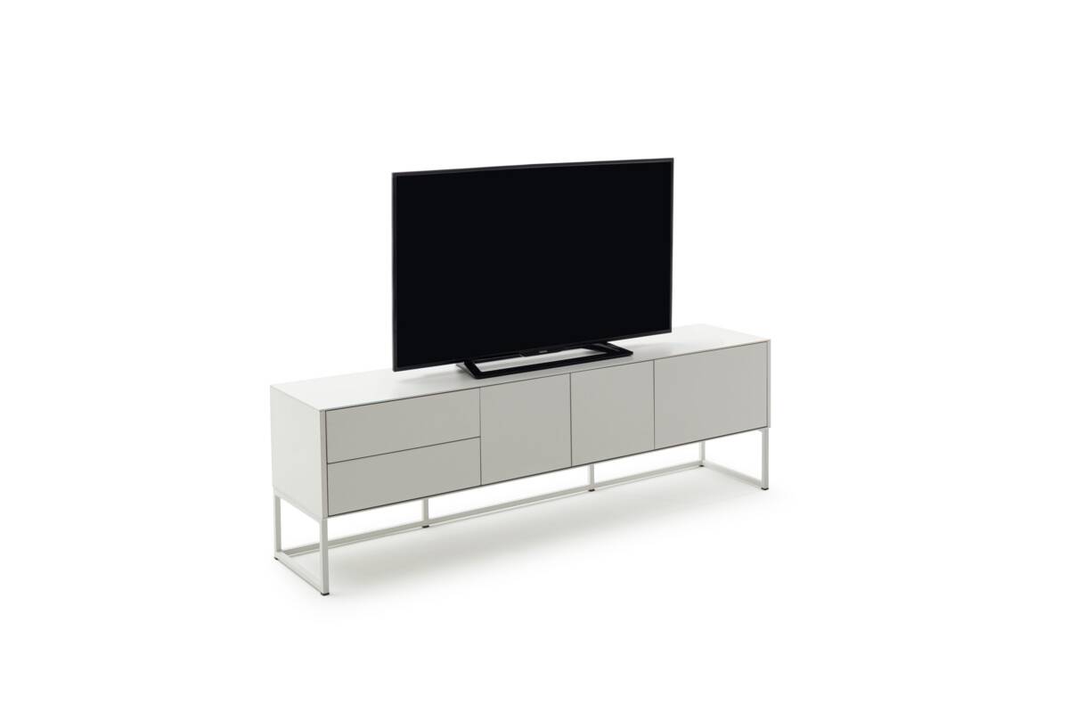 Lowboard Ove - B ca. 180 cm, Lack Matt, Kreide